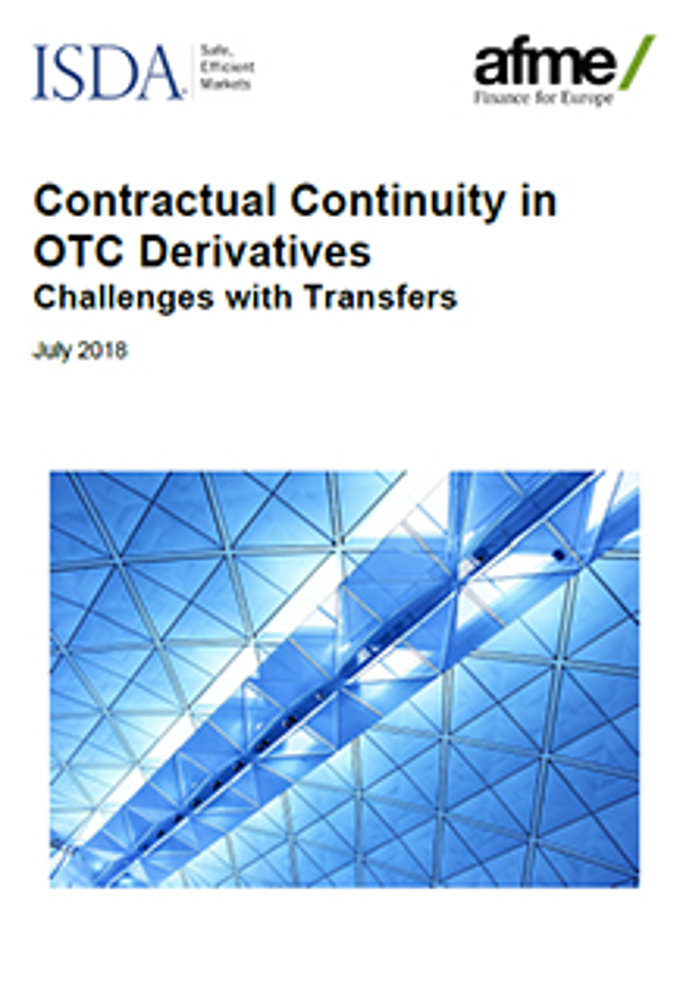 AFME | Contractual Continuity in OTC Derivatives Challenges with Transfers