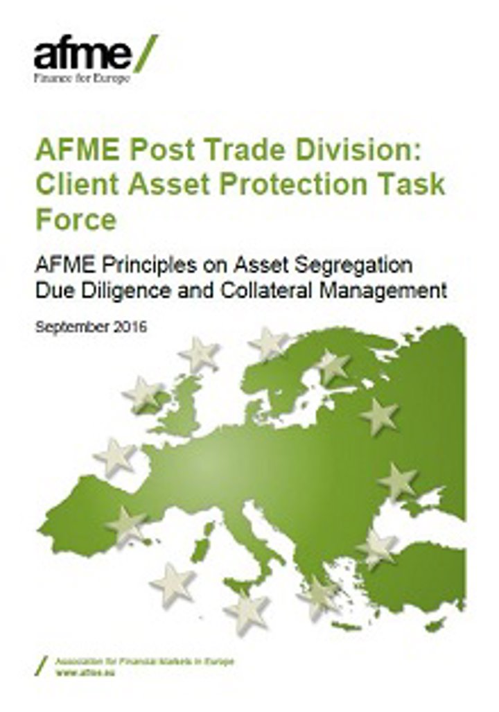 AFME | AFME principles on asset segregation, due diligence and ...